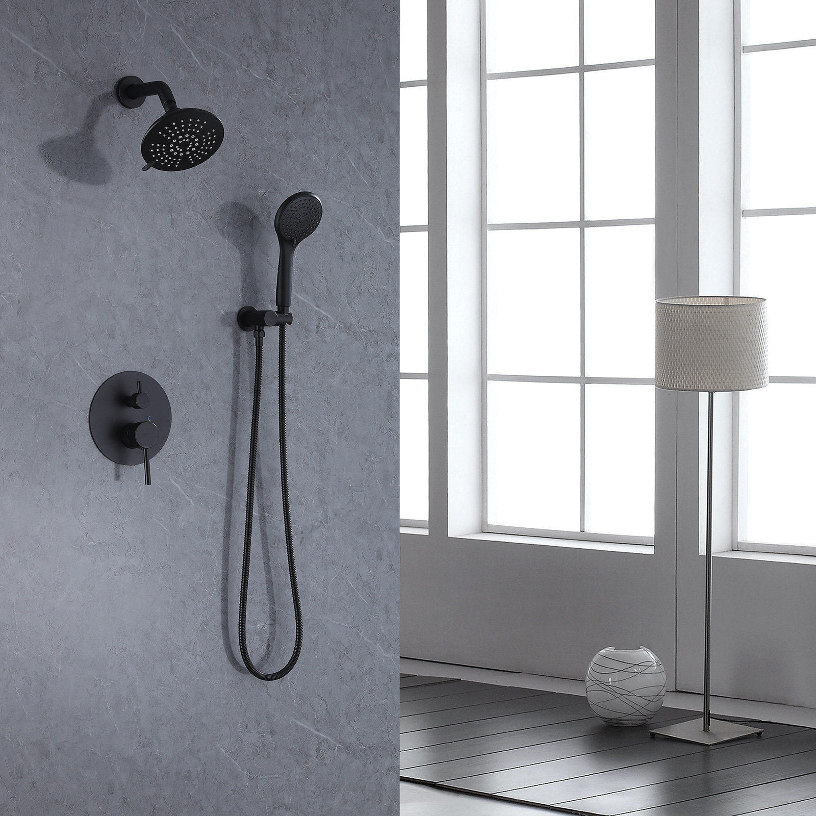 VIBRANTBATH Shower Faucet with Rough in-Valve | Wayfair
