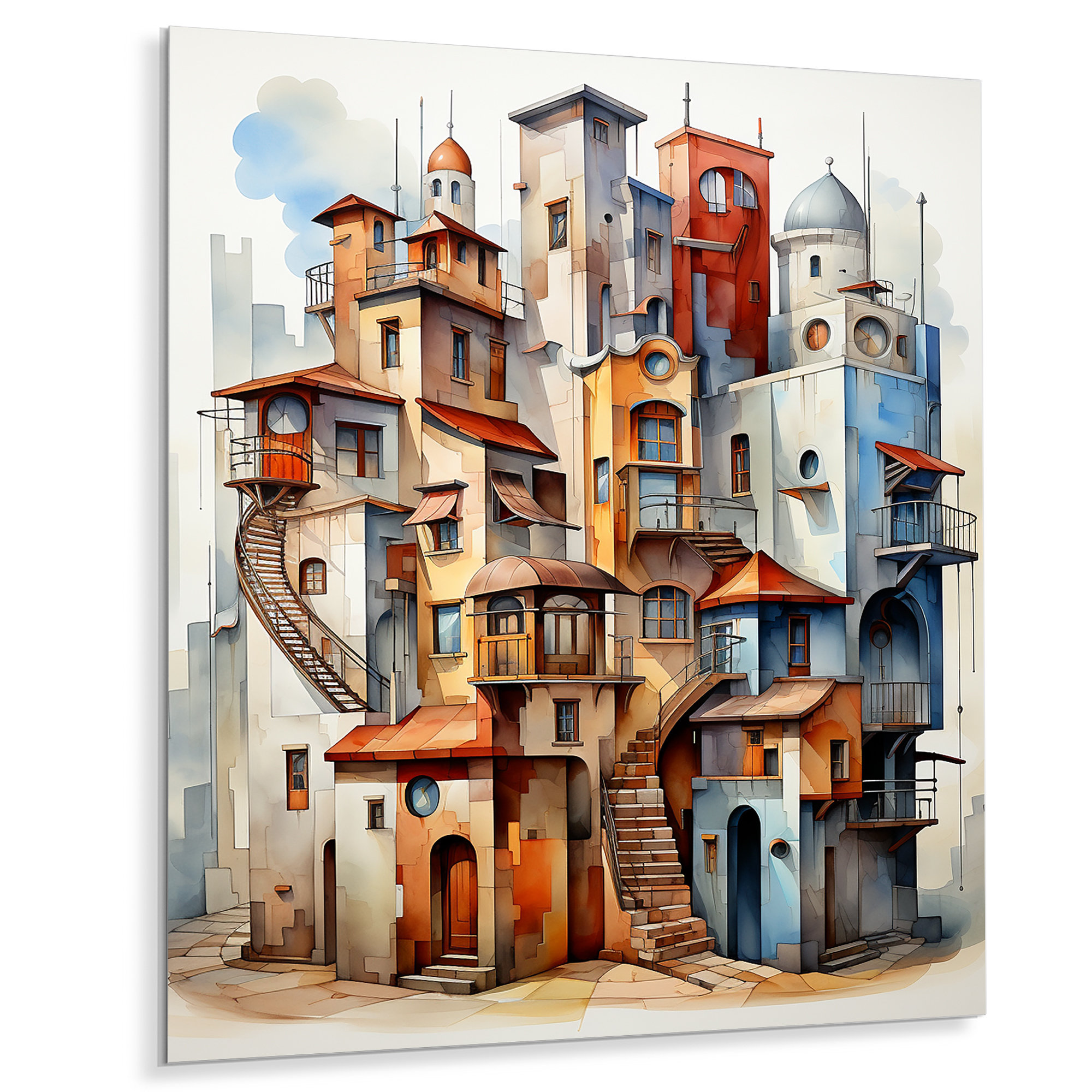 Winston Porter Cubism Art Tower III - Cubism Metal Wall Art Prints ...