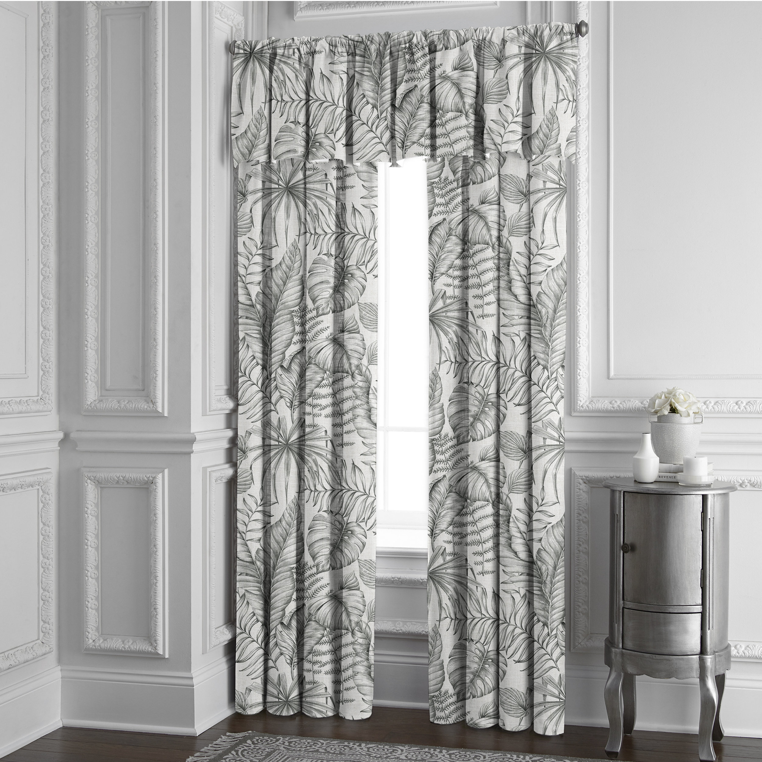 The Tailor's Bed Bali Cotton Floral Room Darkening Rod Pocket Single ...