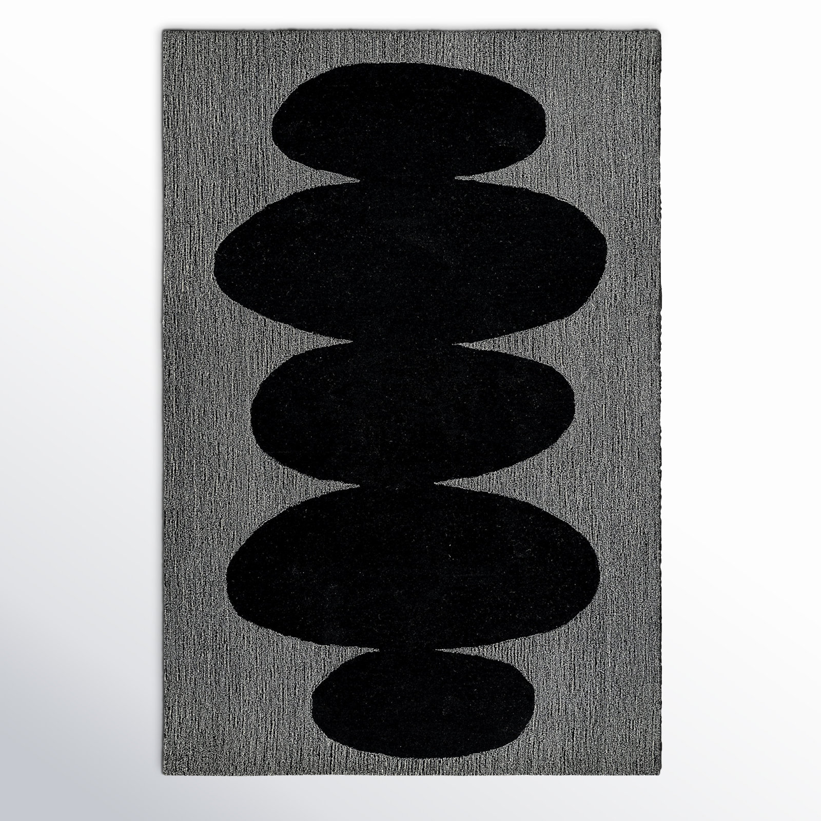 George Oliver Crisey 6 Simba Hand Tufted Wool Contemporary Black Area ...