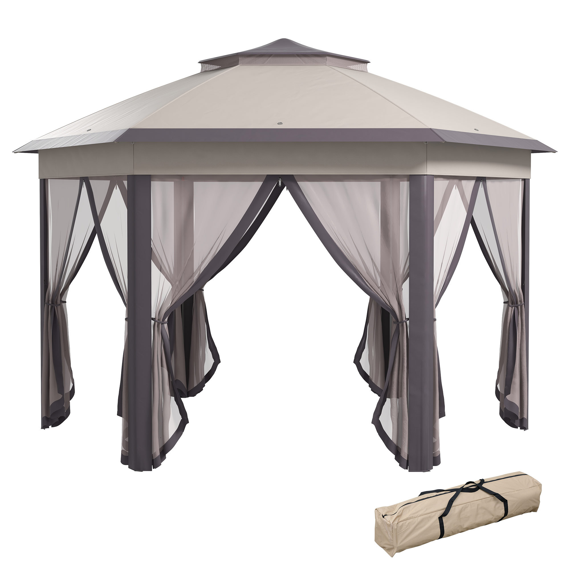 Dakota Fields Milanna 3m x 4m Metal Patio Gazebo & Reviews | Wayfair.ie