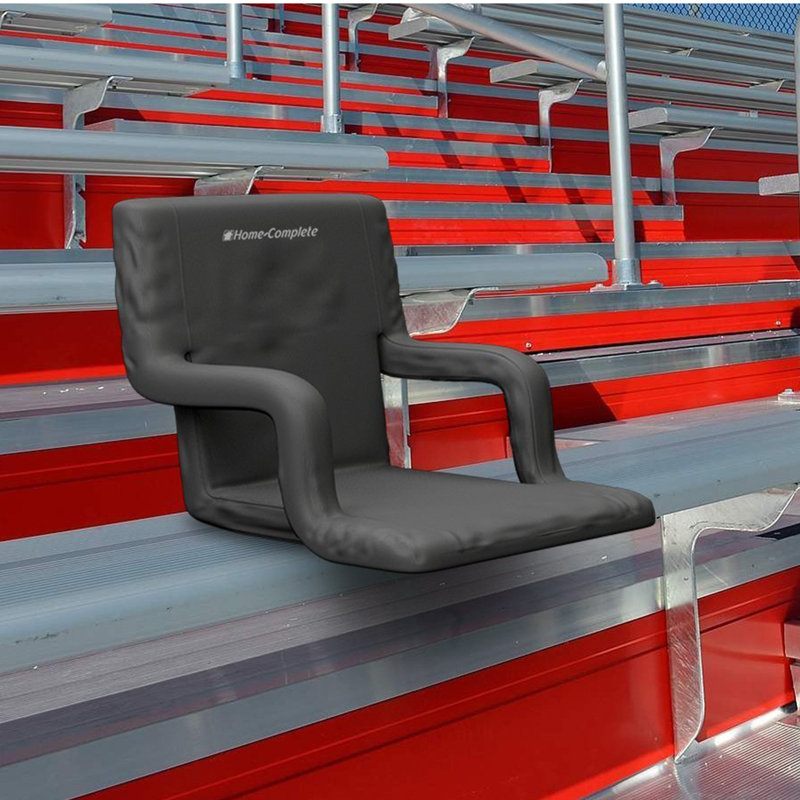 Home-Complete Stadium Chair - Padded Seat with Back Support, Armrests ...