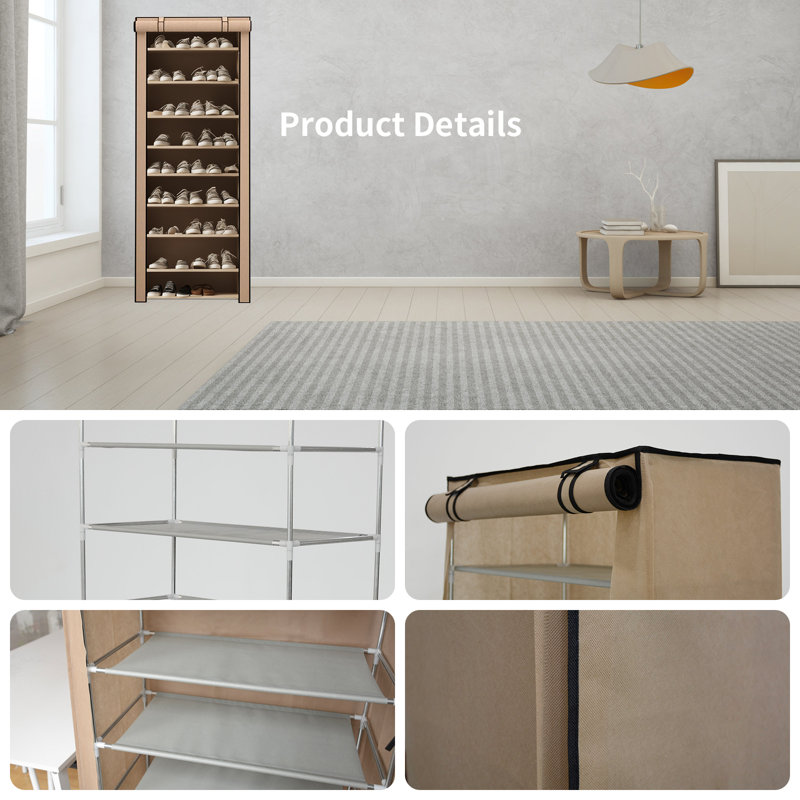 Rebrilliant 27 Pair Shoe Storage Cabinet & Reviews | Wayfair