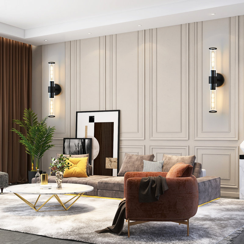 Ebern Designs Almetta 2 - Light Bathroom Dimmable Vanity Light Bath Bar ...