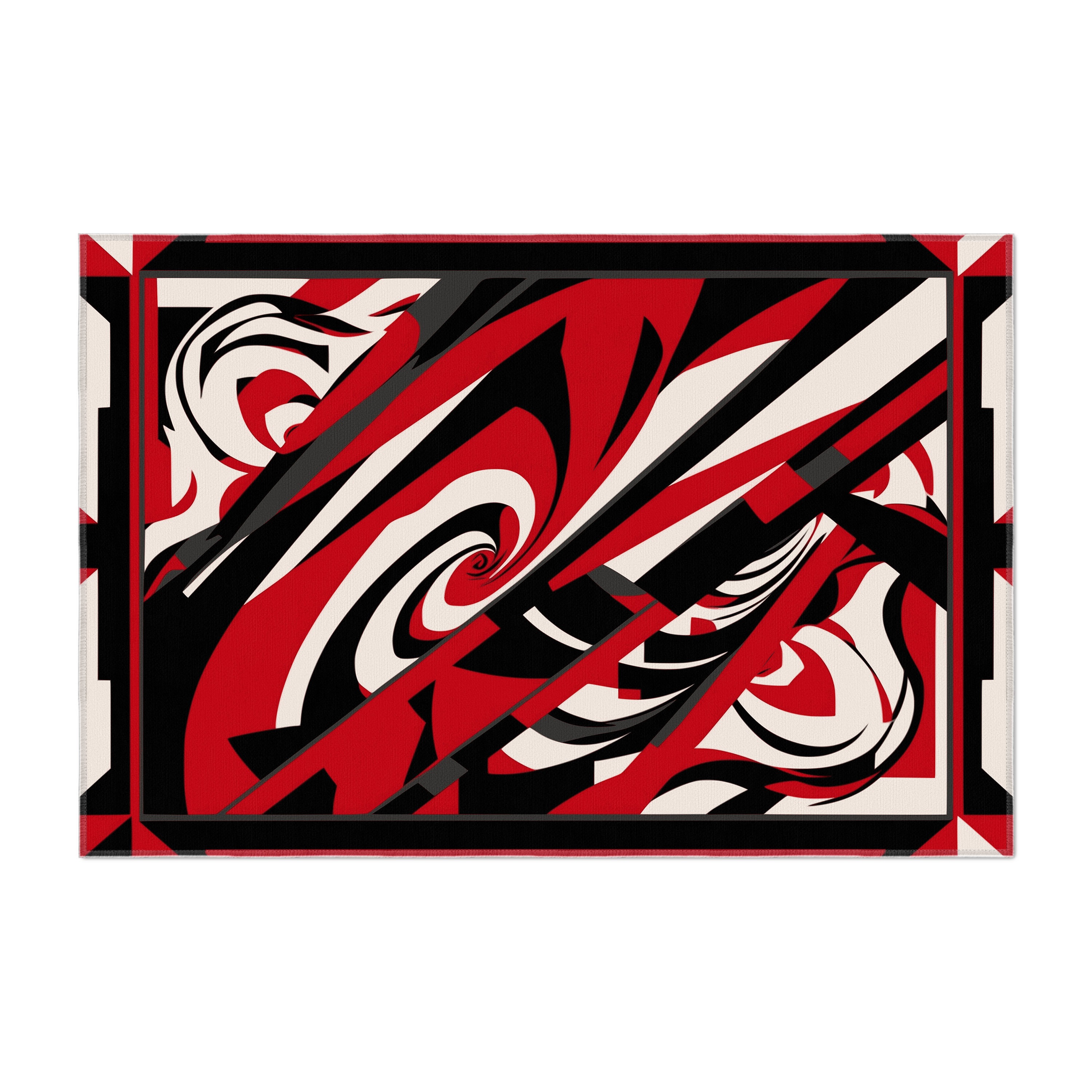 Wrought Studio™ Cerise Currents Indoor And Outdoor Area Rug | Wayfair