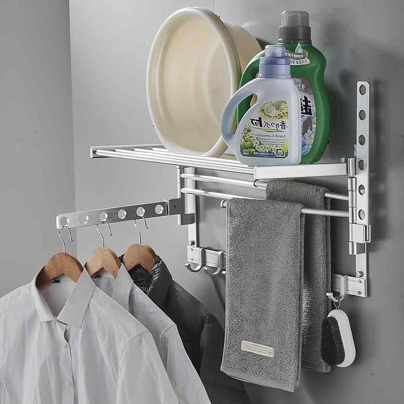Rebrilliant Metal Wall-Mounted Drying Rack | Wayfair