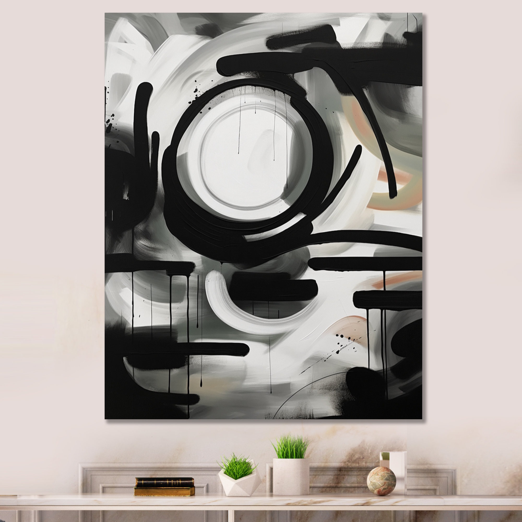 Ivy Bronx Abstracted Poured Perceptions V - Abstract Liquid Ink Canvas ...