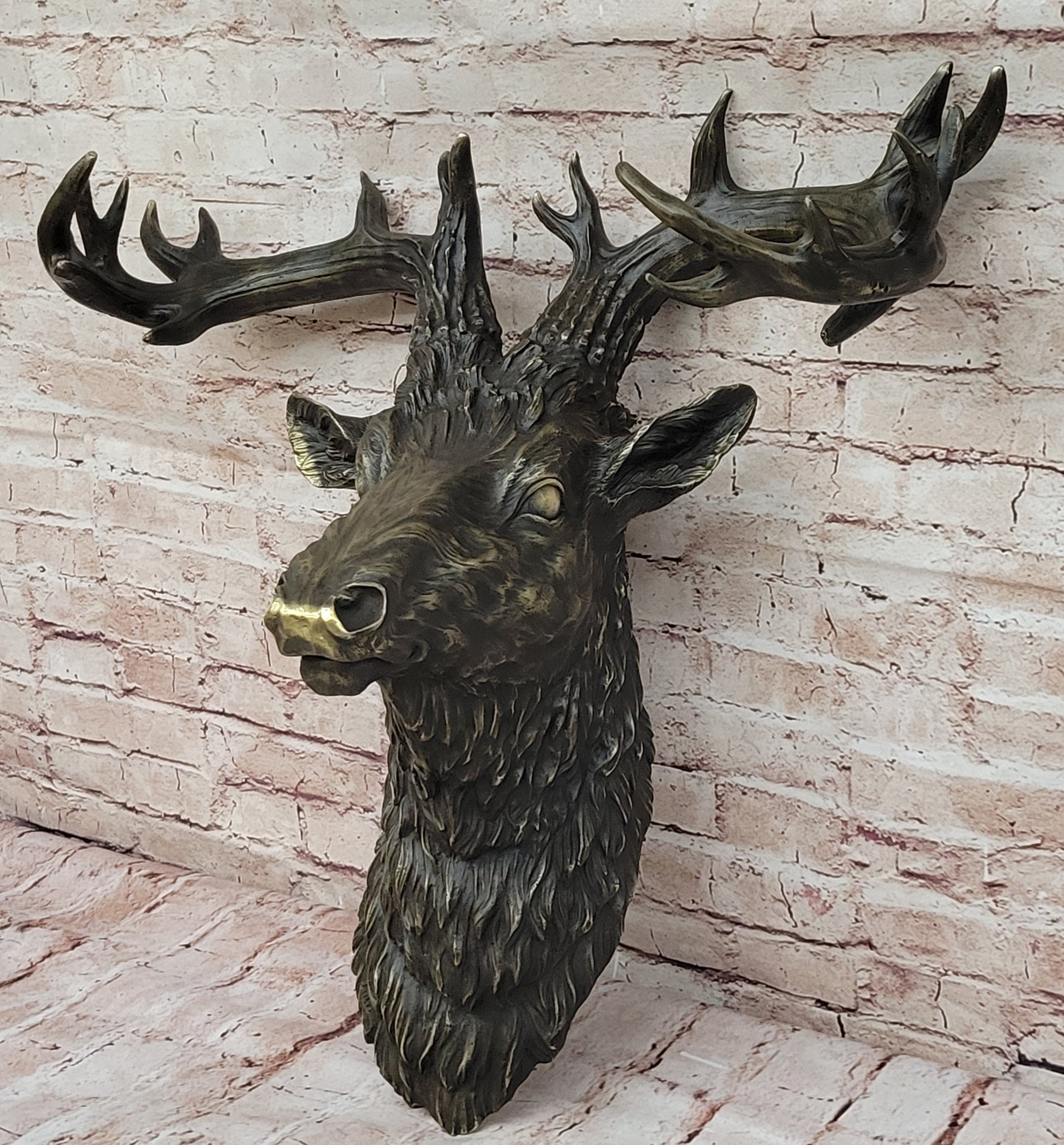 Loon Peak® Kaelib Hanging Wall Art Mounted Elk Deer Bust Head Stag ...