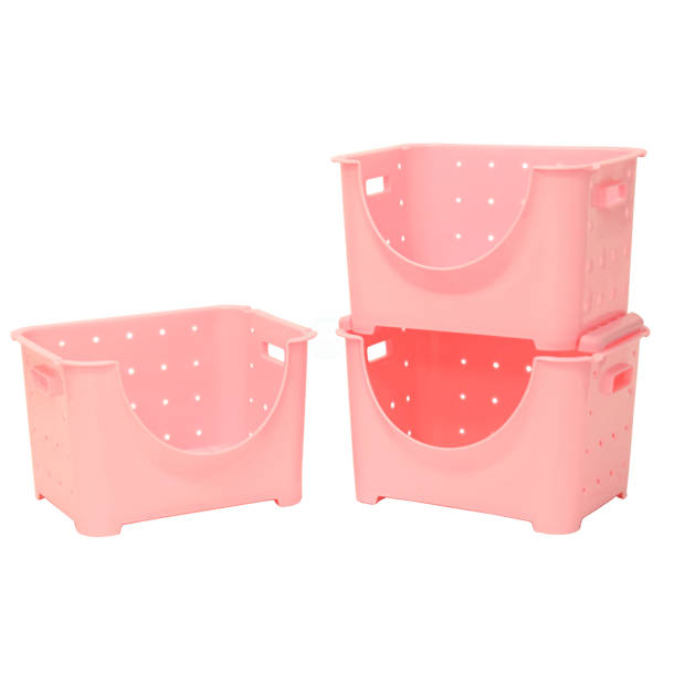 Rebrilliant Stackable Plastic Storage Container Bins & Reviews | Wayfair