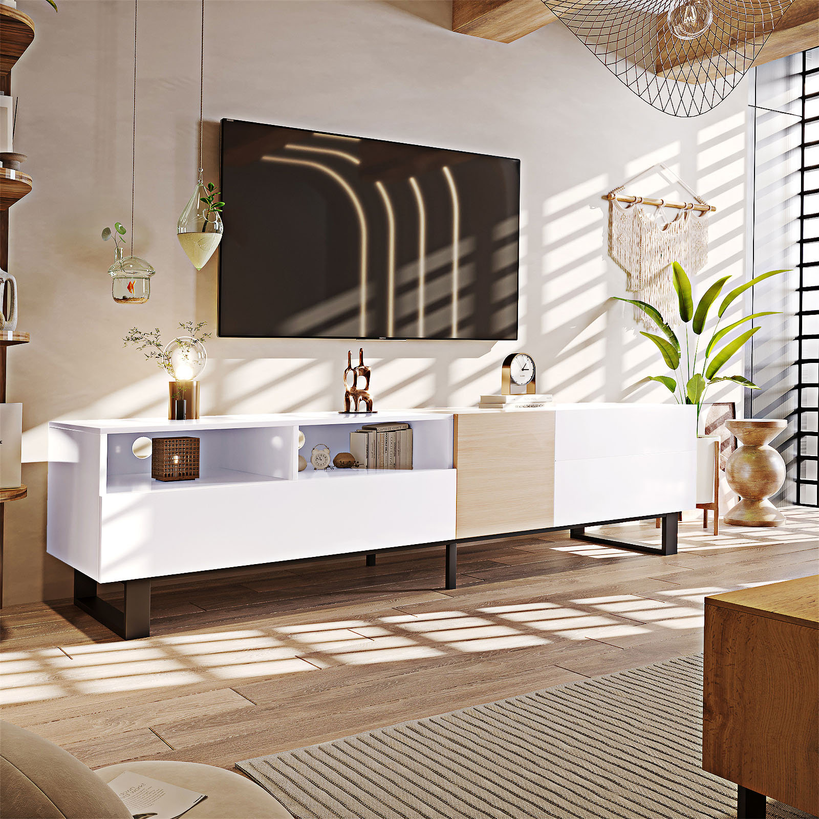 Mercer41 TV Cabinet TV Stand with Storage | Wayfair