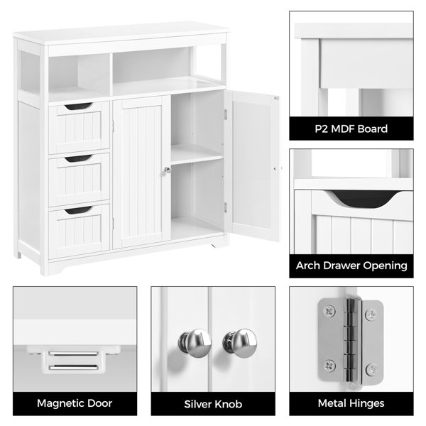 Red Barrel Studio® Marceen Freestanding Bathroom Cabinet & Reviews ...