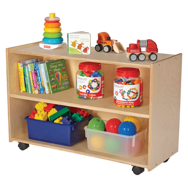 Childcraft 16 Compartment Shelving Unit with Casters | Wayfair