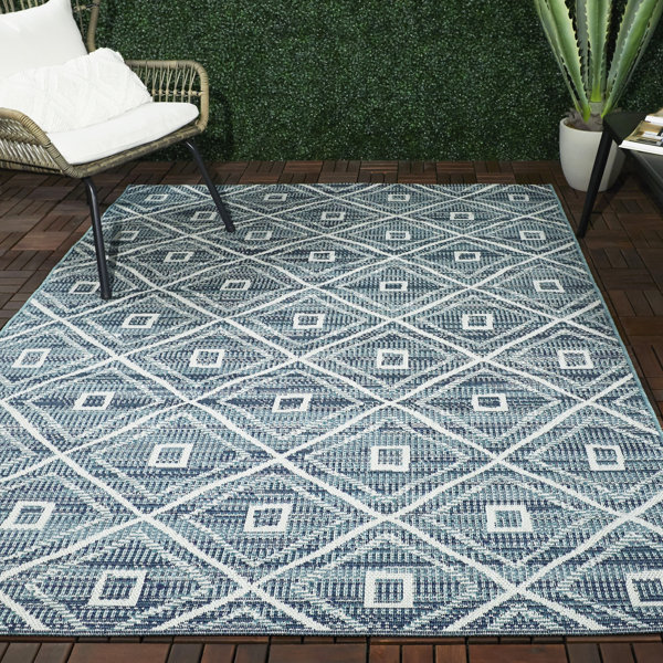 George Oliver Mccreary Geometric Indoor / Outdoor Rug & Reviews | Wayfair