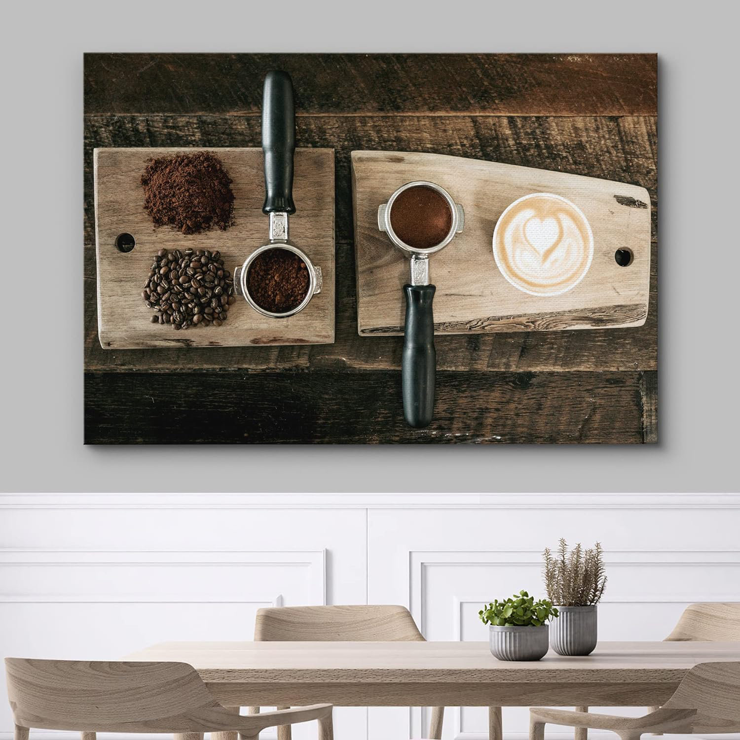 IDEA4WALL Barista Coffee Bean Grounds Espresso Cafe Food & Cooking ...