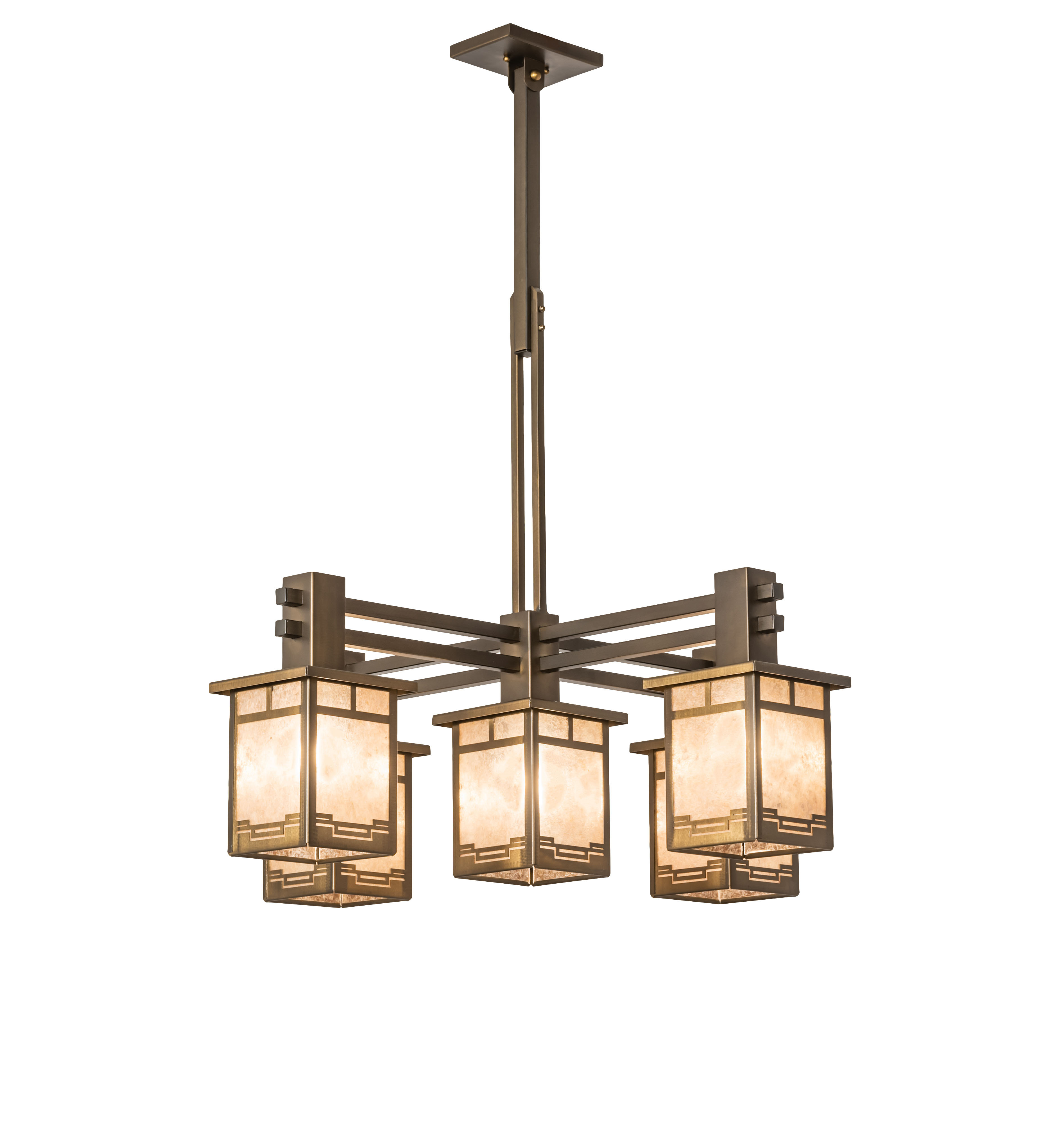 Wildon Home® Englehart 5 - Light Shaded Rectangle Chandelier | Wayfair