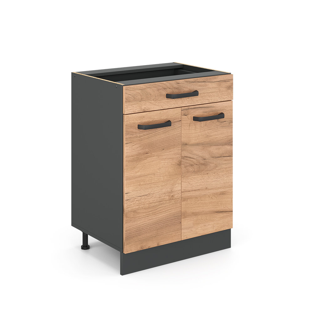Brayden Studio 82Cm H x 60Cm W x 46Cm D Oak Base Unit Cabinet | Wayfair.ie