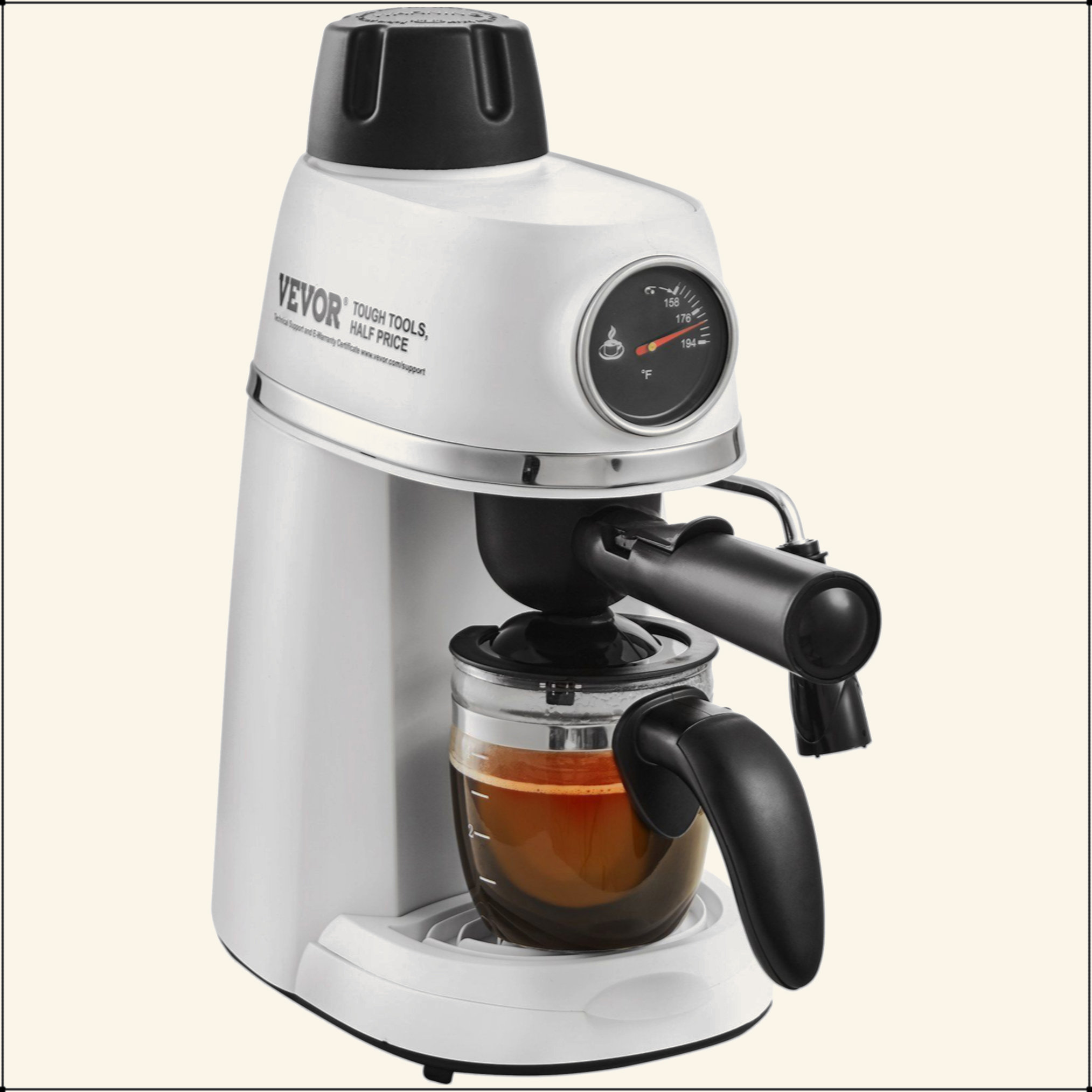 ZHONGSHANJUFU VEVOR Espresso Machine, 3.5 Bar Espresso Maker With Milk ...