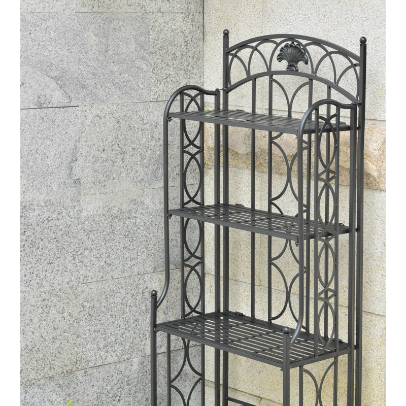 Lark Manor™ Anzum 4-Tier Iron Baker's Rack & Reviews | Wayfair