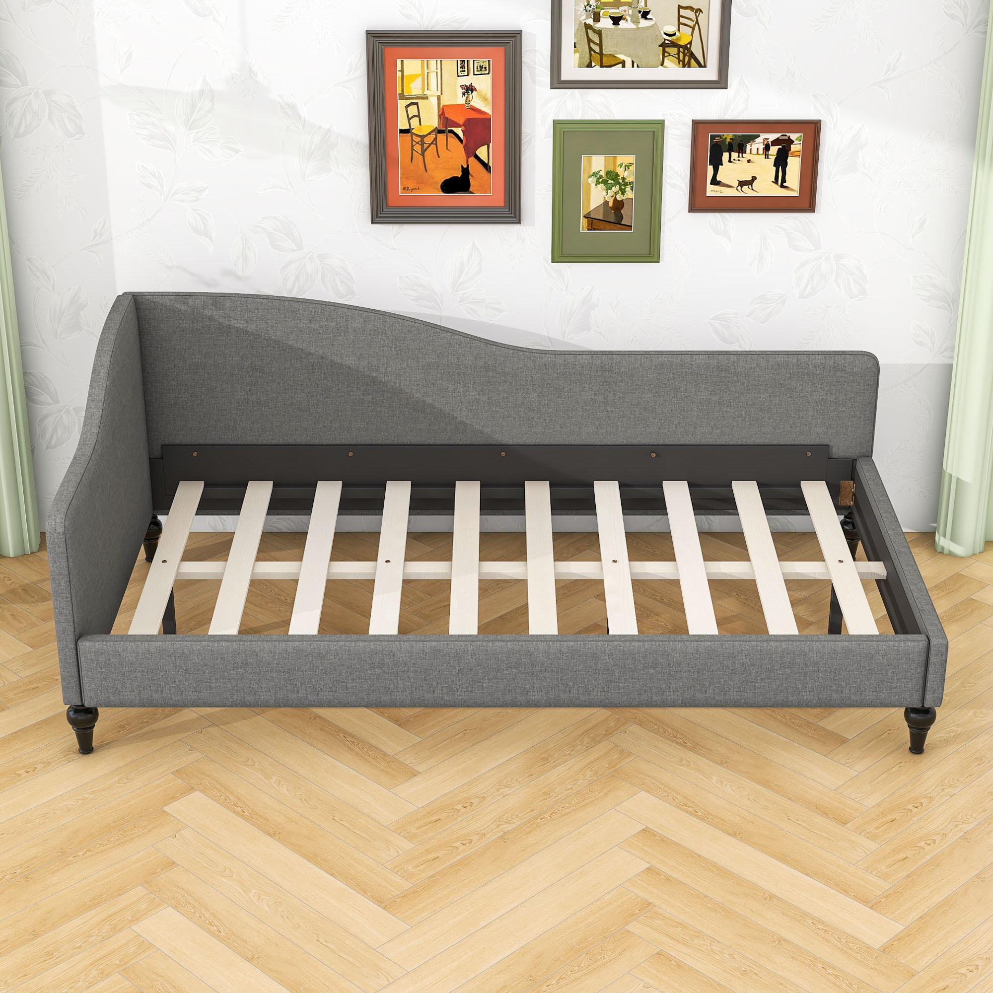 Alcott Hill® Franchell Modern L-Shaped Daybed with Wood Legs | Wayfair