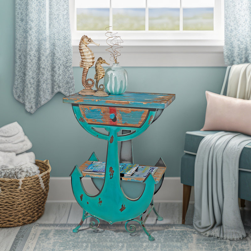 Design Toscano Anchors Aweigh Coastal End Table & Reviews | Wayfair