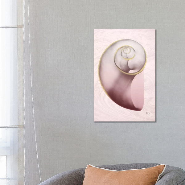 Highland Dunes Marble Blush Snail II | Wayfair.co.uk