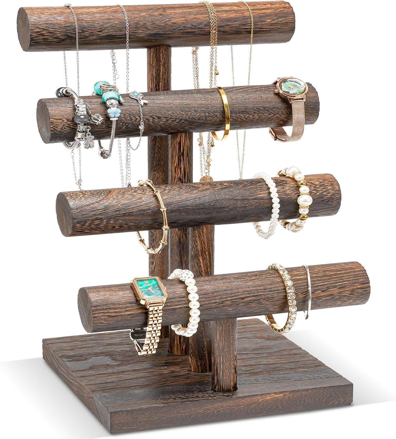 Gracie Oaks Bracelet Holder Display Bracelet Organizer, Wooden Bracelet ...