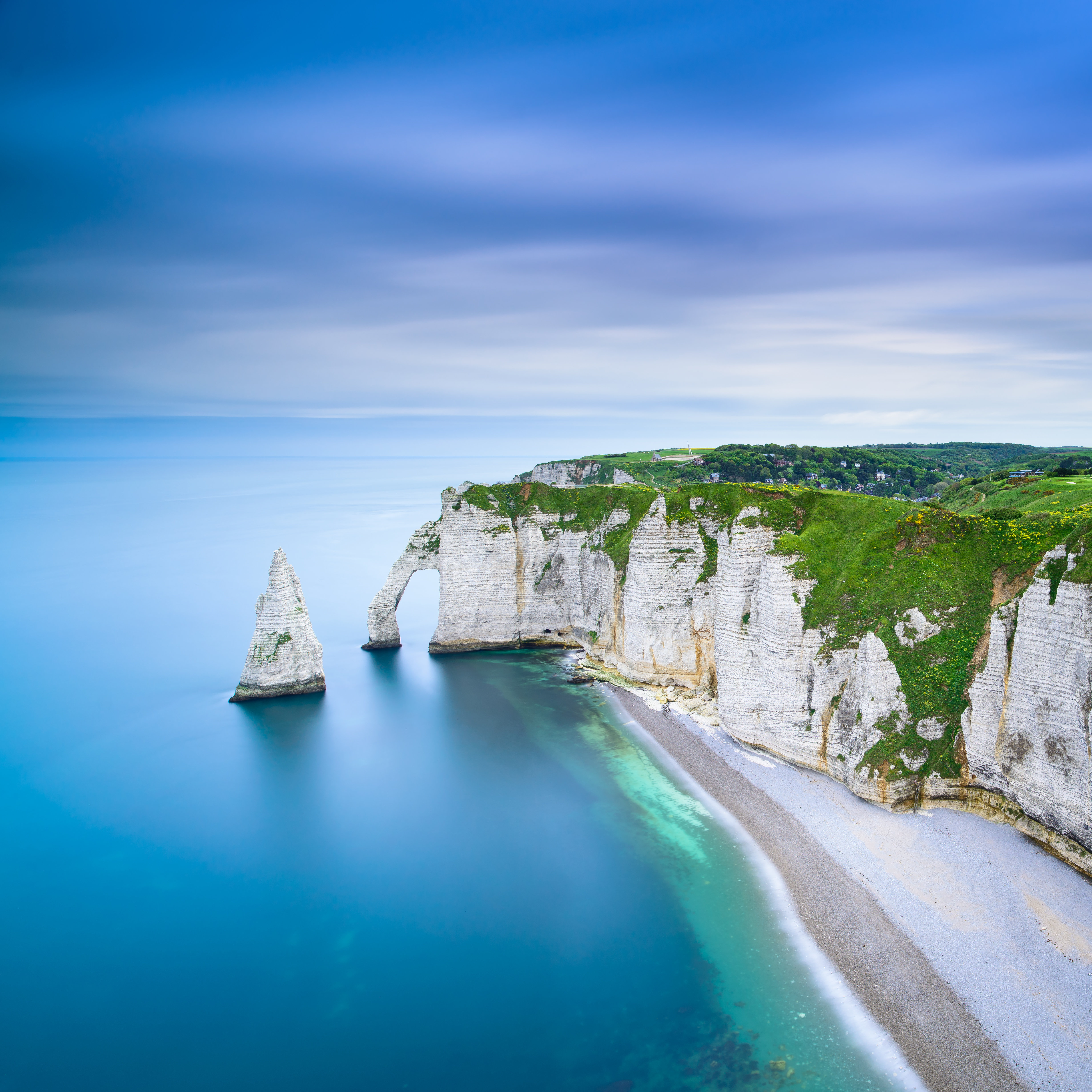 Highland Dunes Rocks Landmark Ocean by Stevanzz - Wrapped Canvas ...