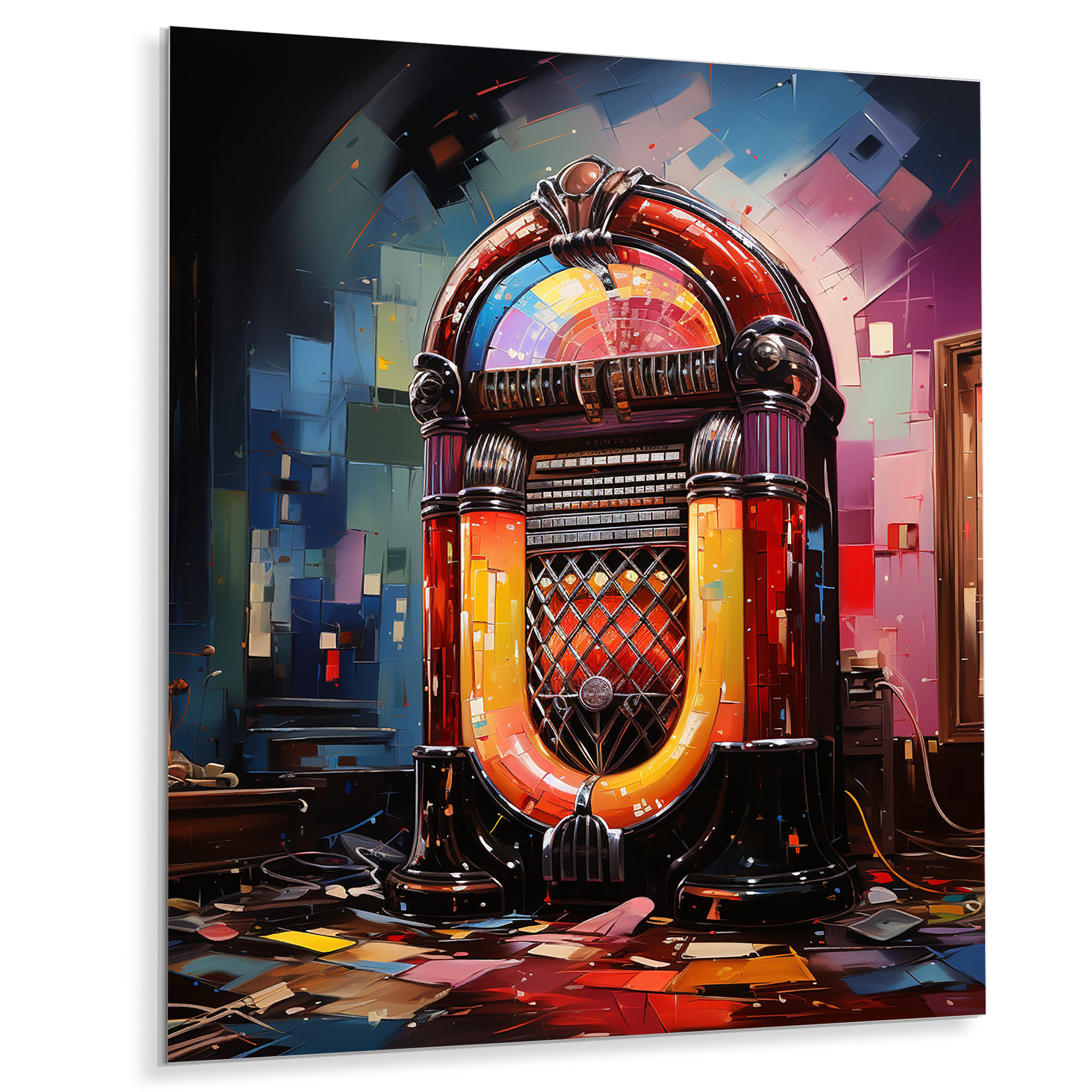 Bungalow Rose Jukeboxe Groove Gallery Pointillism - Jukeboxes Metal ...