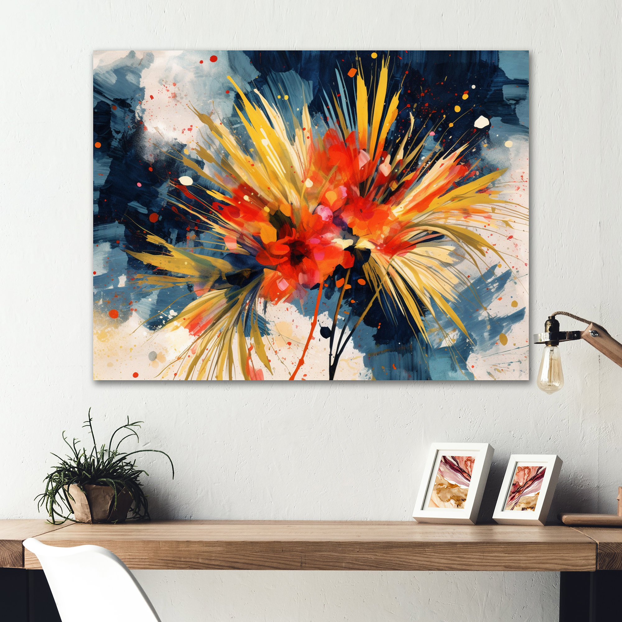 Latitude Run® Yellow Black Palm Tree Paradise I - Palms & Palm Trees ...