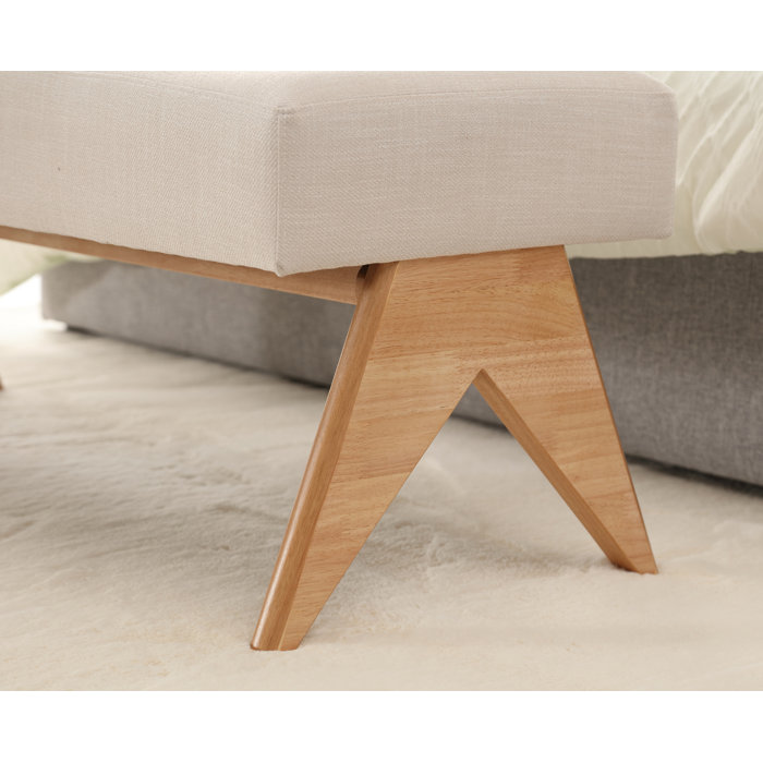 Latitude Run® Logyn Linen Upholstered Bench | Wayfair