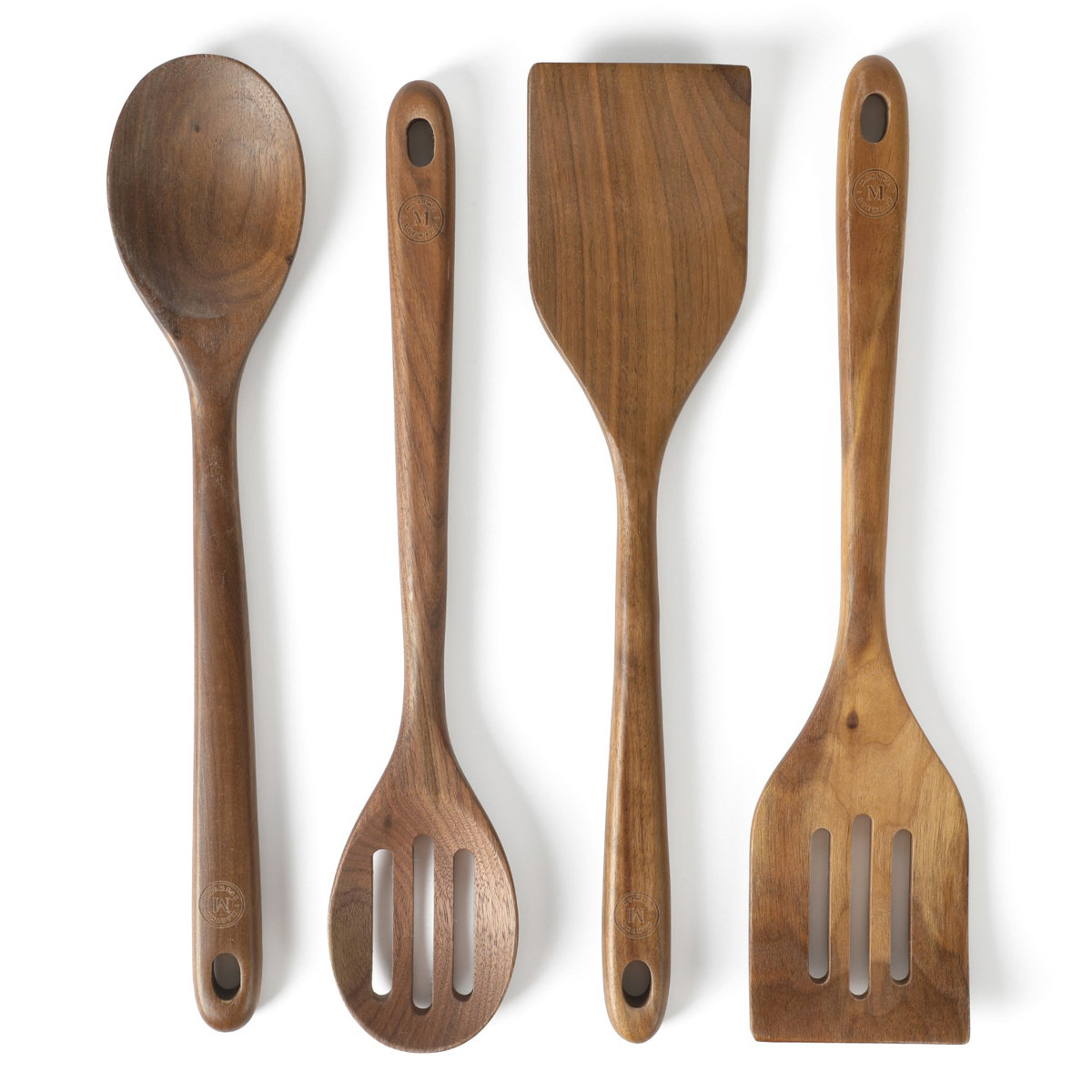 Martha Stewart Bainford 4-Piece Wooden Kitchen Tool Set - Olive ...