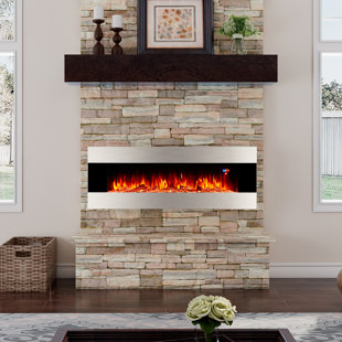 Silver Electric Fireplaces & Stoves You'll Love | Wayfair
