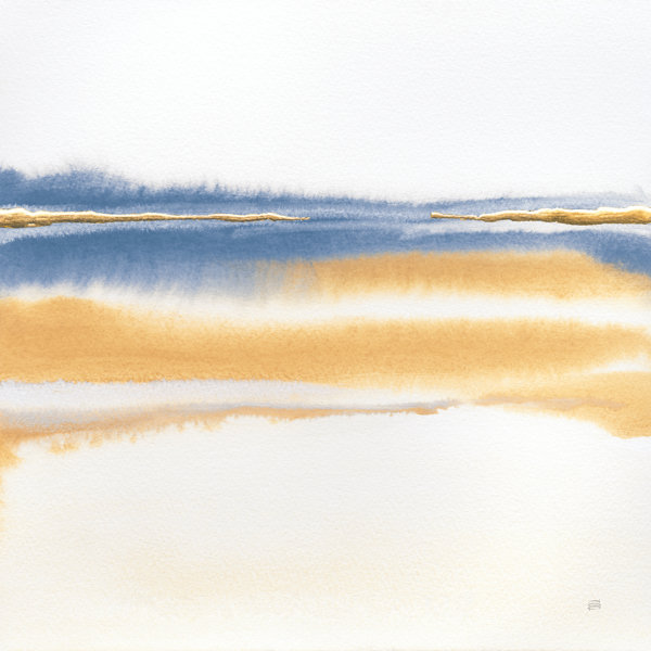 Ivy Bronx Blue and Orange II by Chris Paschke - Wrapped Canvas Art ...