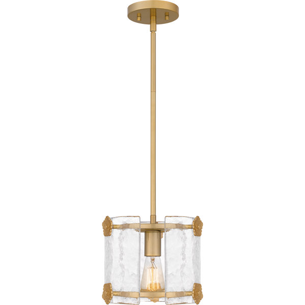 Mercer41 Pilning 1-Light Light Gold Mini Pendant Light | Wayfair