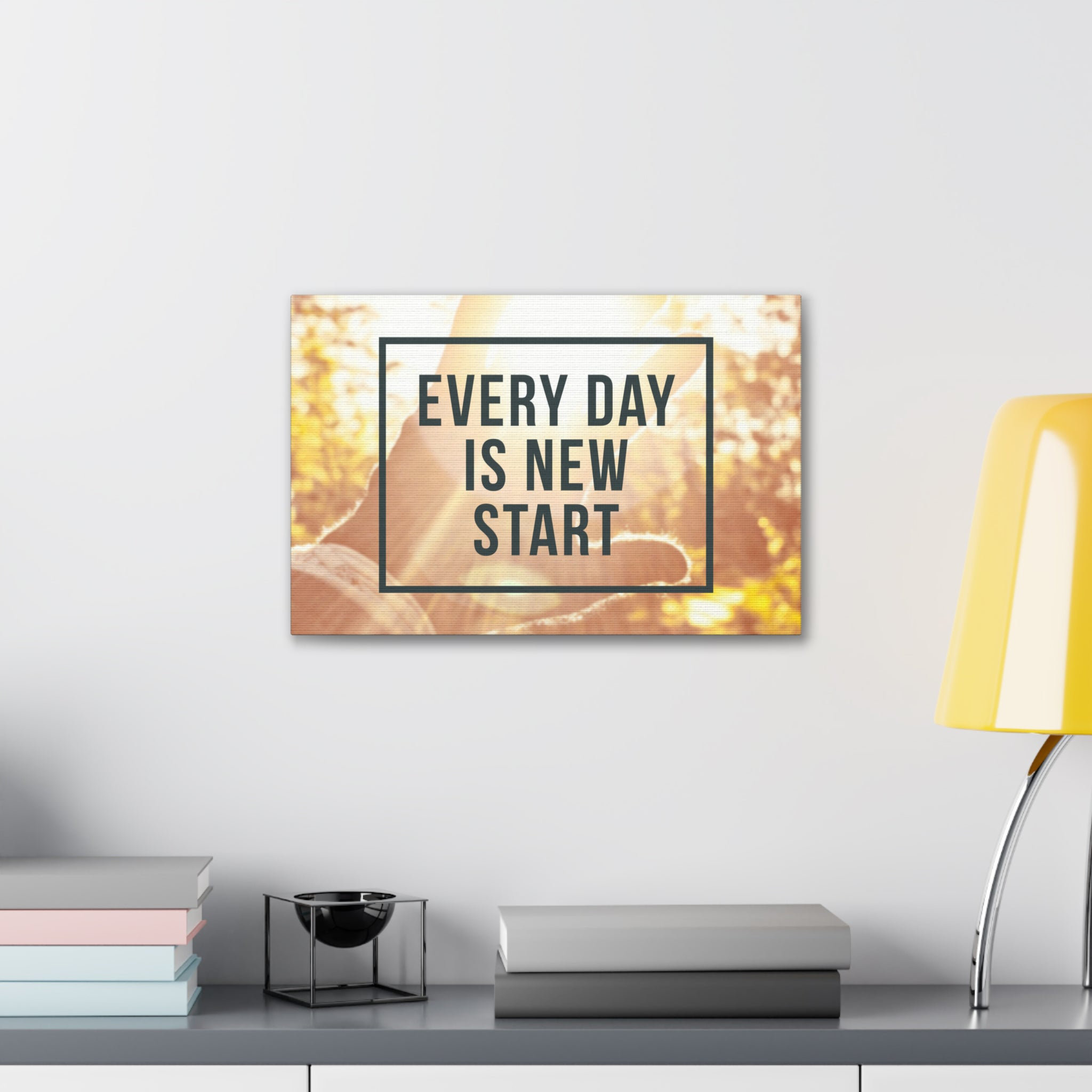 Trinx Inspirational Wall Art Every Day Is New Start Motivational Print ...