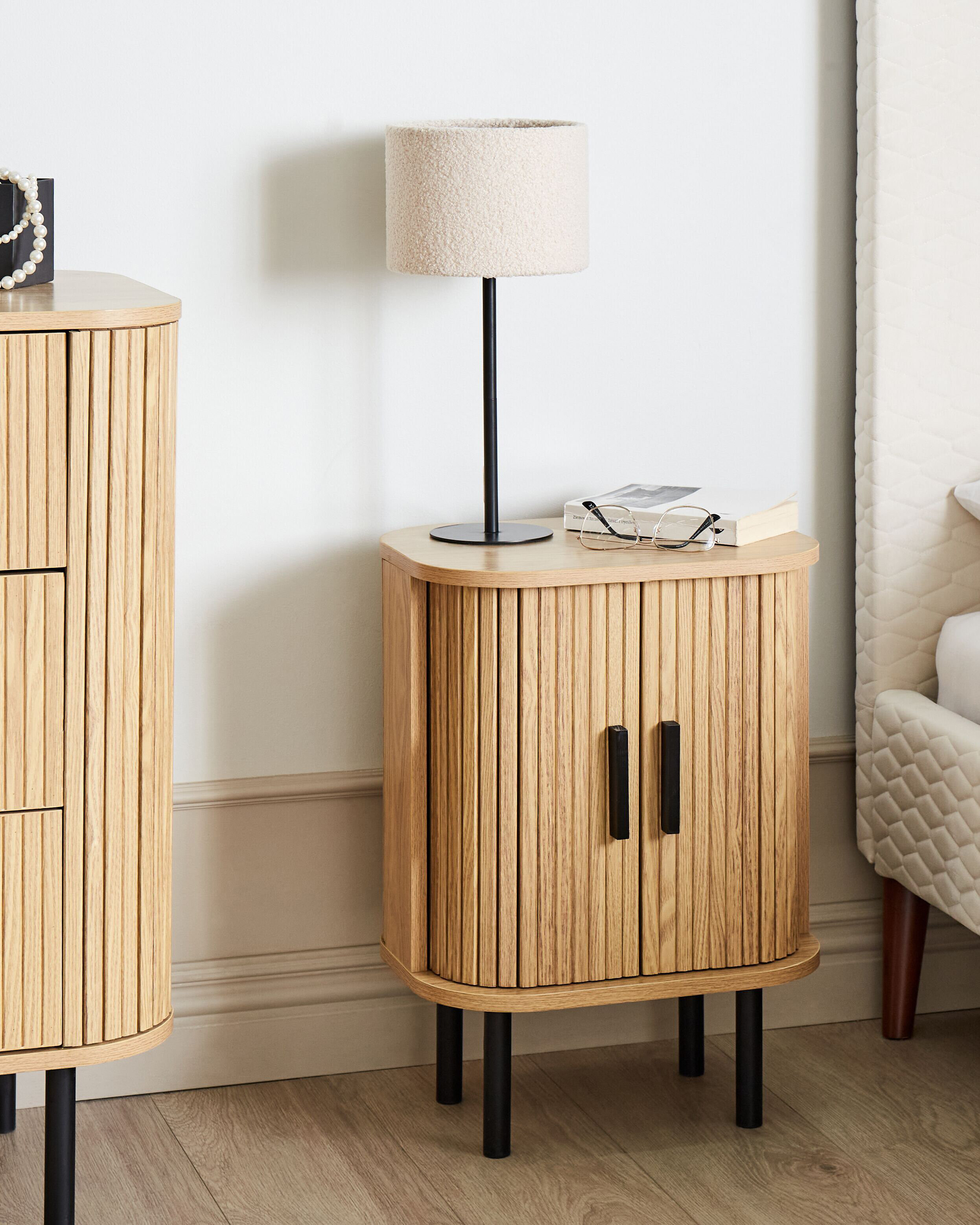 Natur Pur Bedside Table Light Wood BRADLEY | Wayfair.co.uk