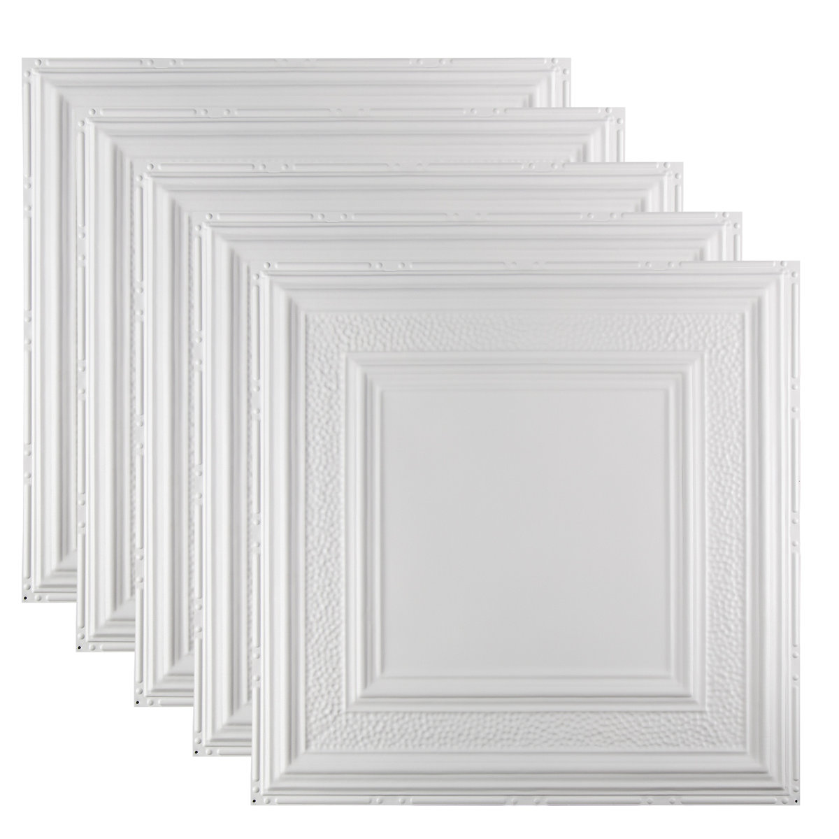 Great Lakes Tin Milwaukee Nail-Up Ceiling Tile (Pack Of 5) | Wayfair