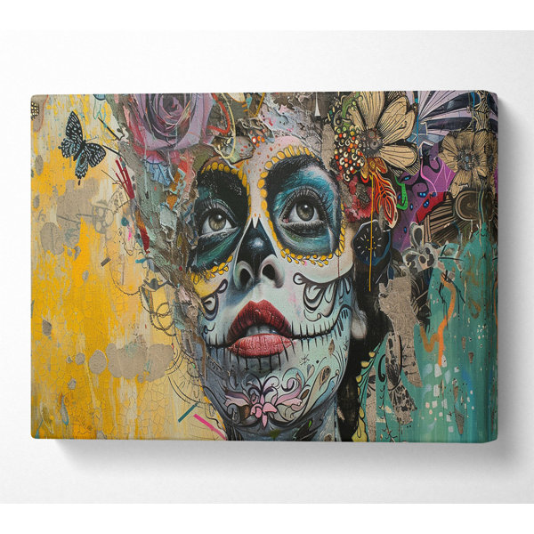 ClassicLiving Day Of The Dead Graffiti - No Frame Art Prints on Canvas ...