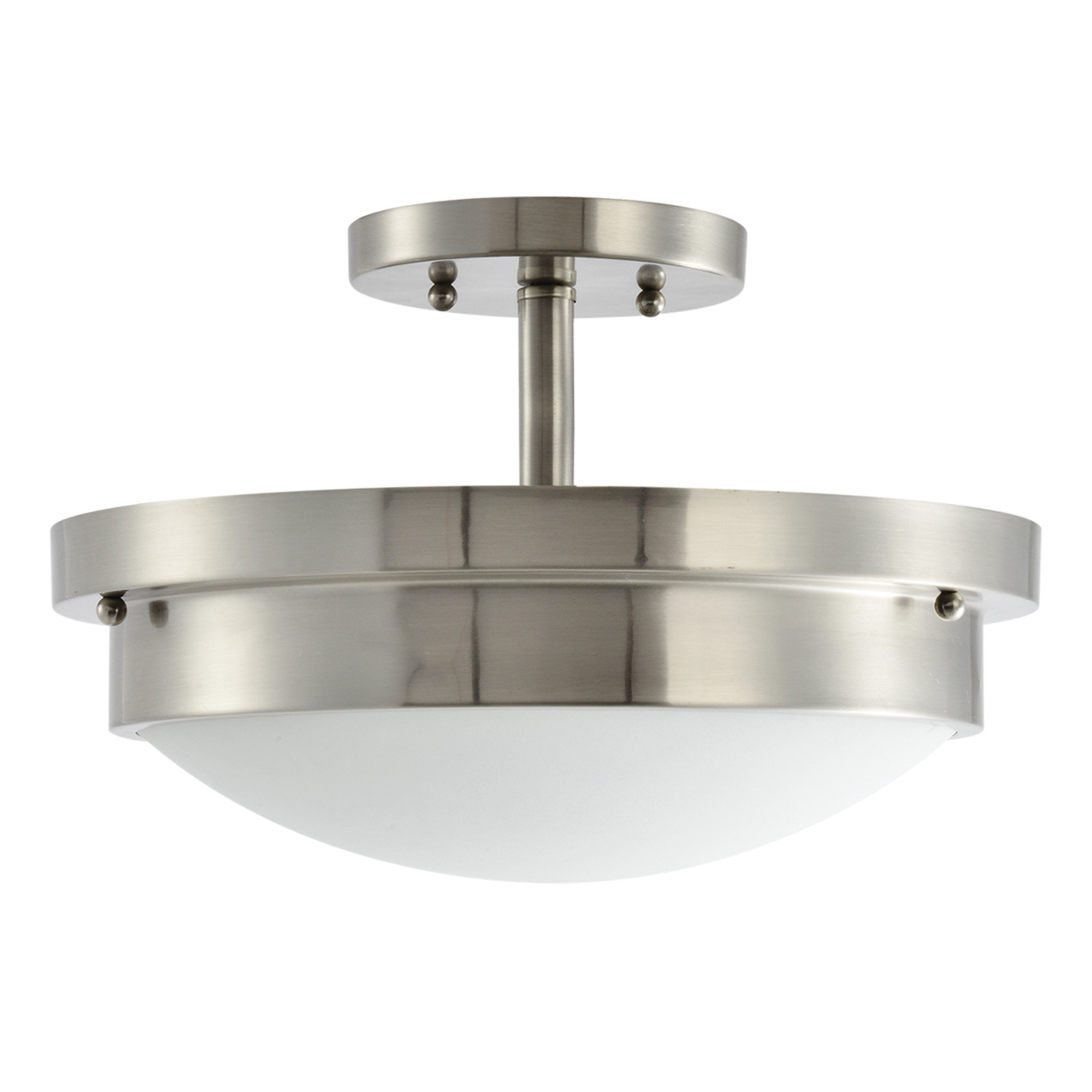 Latitude Run® Harris Dual Mount Ceiling Light in Satin Nickel, 2-Light ...