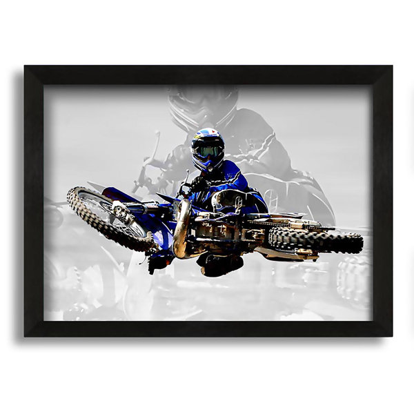 Latitude Run Motorcross Free Styler From Above - Single Picture Frame ...