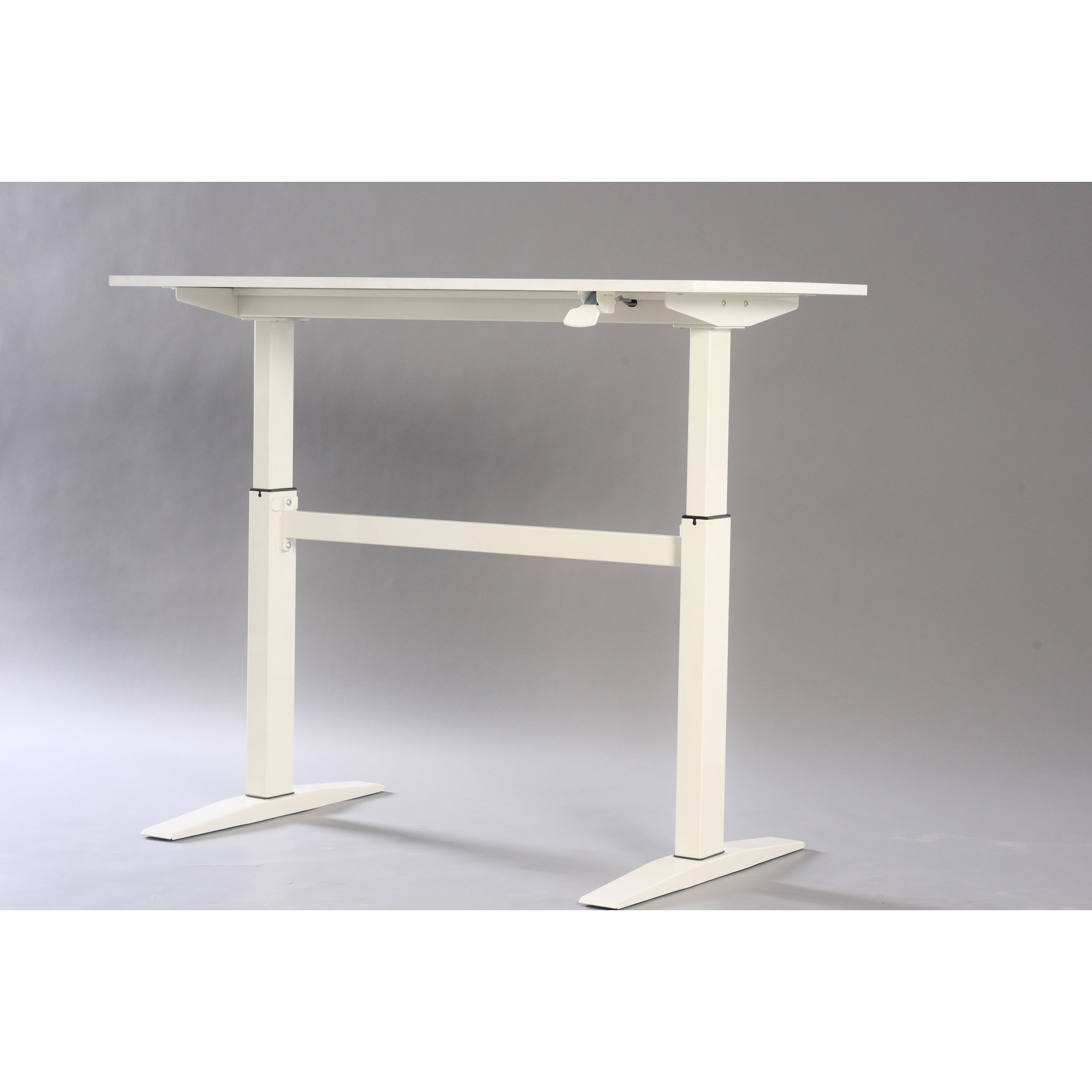 Latitude Run® 47" Standing Desk In White For Office Use, Rectangular ...