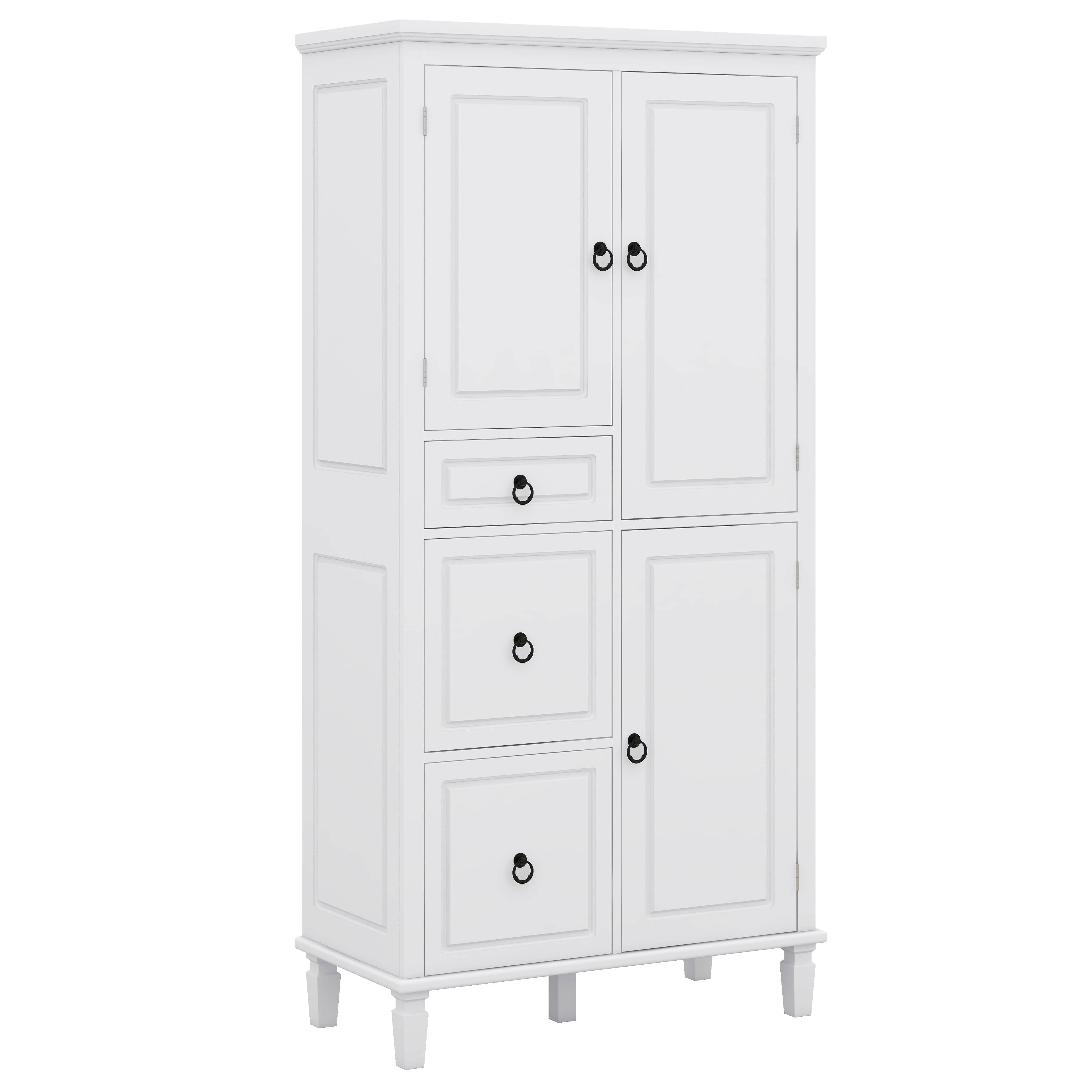 Youzi Multi-Functional Storage Cabinet With Adjustable Shelves, 3 ...