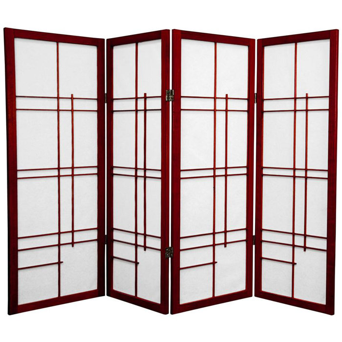 World Menagerie Clara 4 Ft. Short Rice Paper Folding Screen & Reviews ...