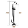 GarveeHome Floor Mount Bathtub Faucet, Faucet Freestanding Tub Filler ...