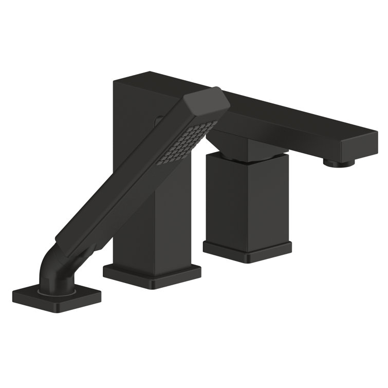 FontainebyItalia Hotel De Ville 1 Handle Deck Roman Tub Faucet with ...