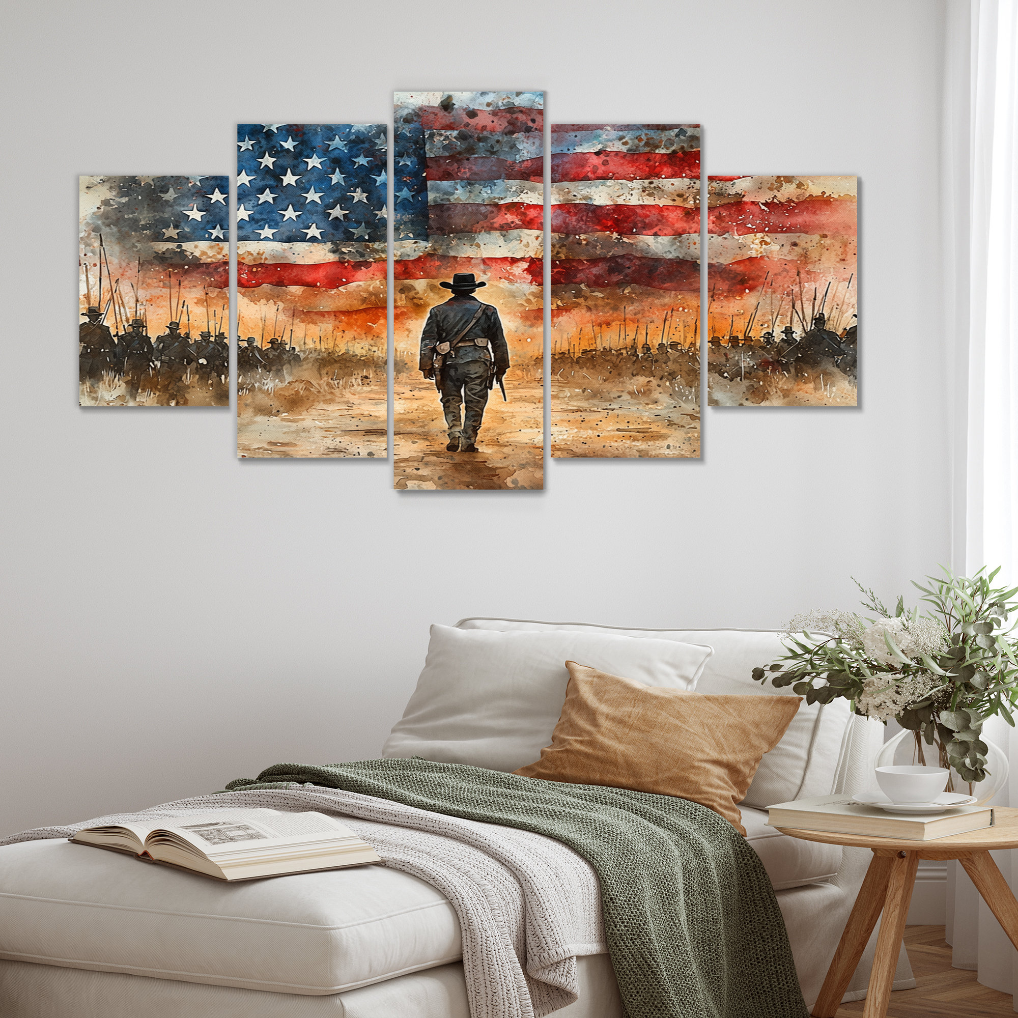 Williston Forge War Of 1812 With Usa Flag III - USA Patriotist Wall Art ...