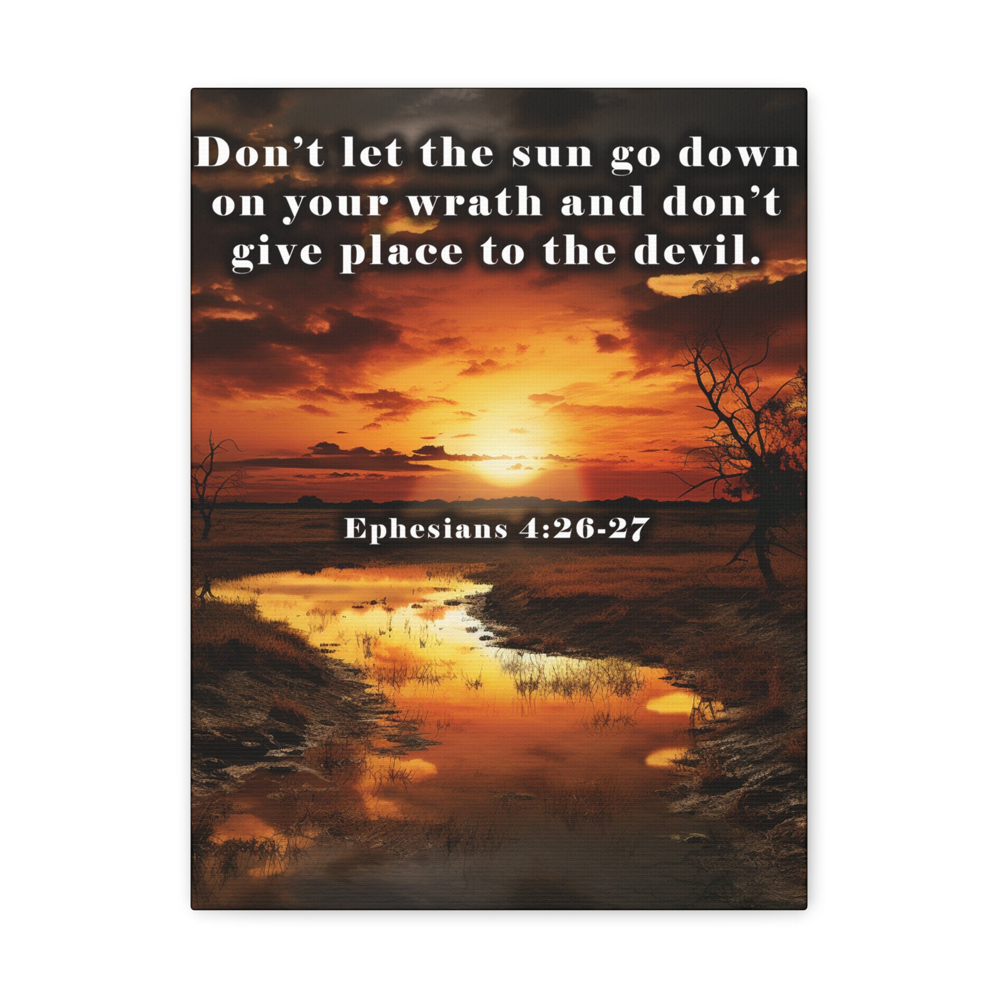 Trinx Be Ye Angry Ephesians 4:26-27 Christian Wall Art Print - Wayfair ...