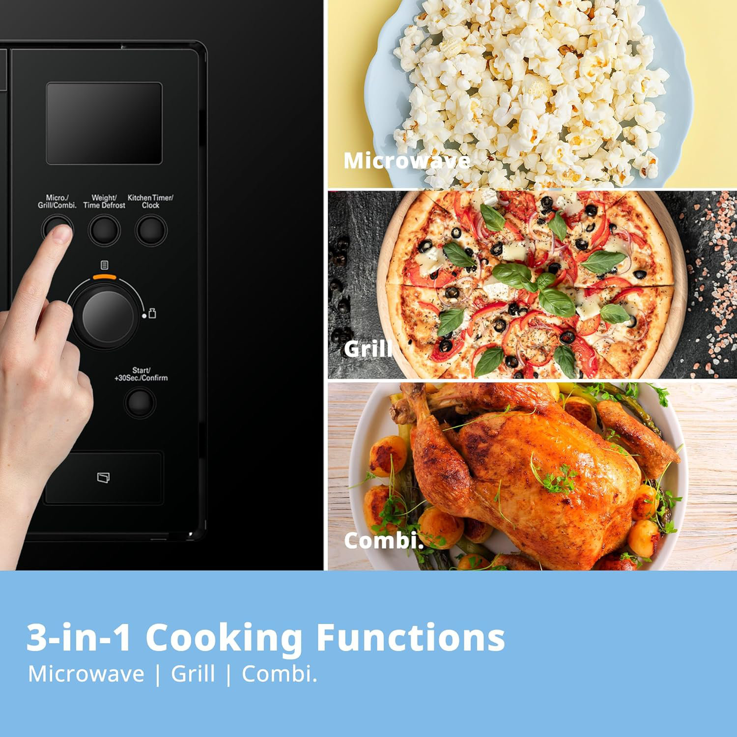 Living And Home 59.5cm 20m³ L Built-In Microwave | Wayfair.co.uk