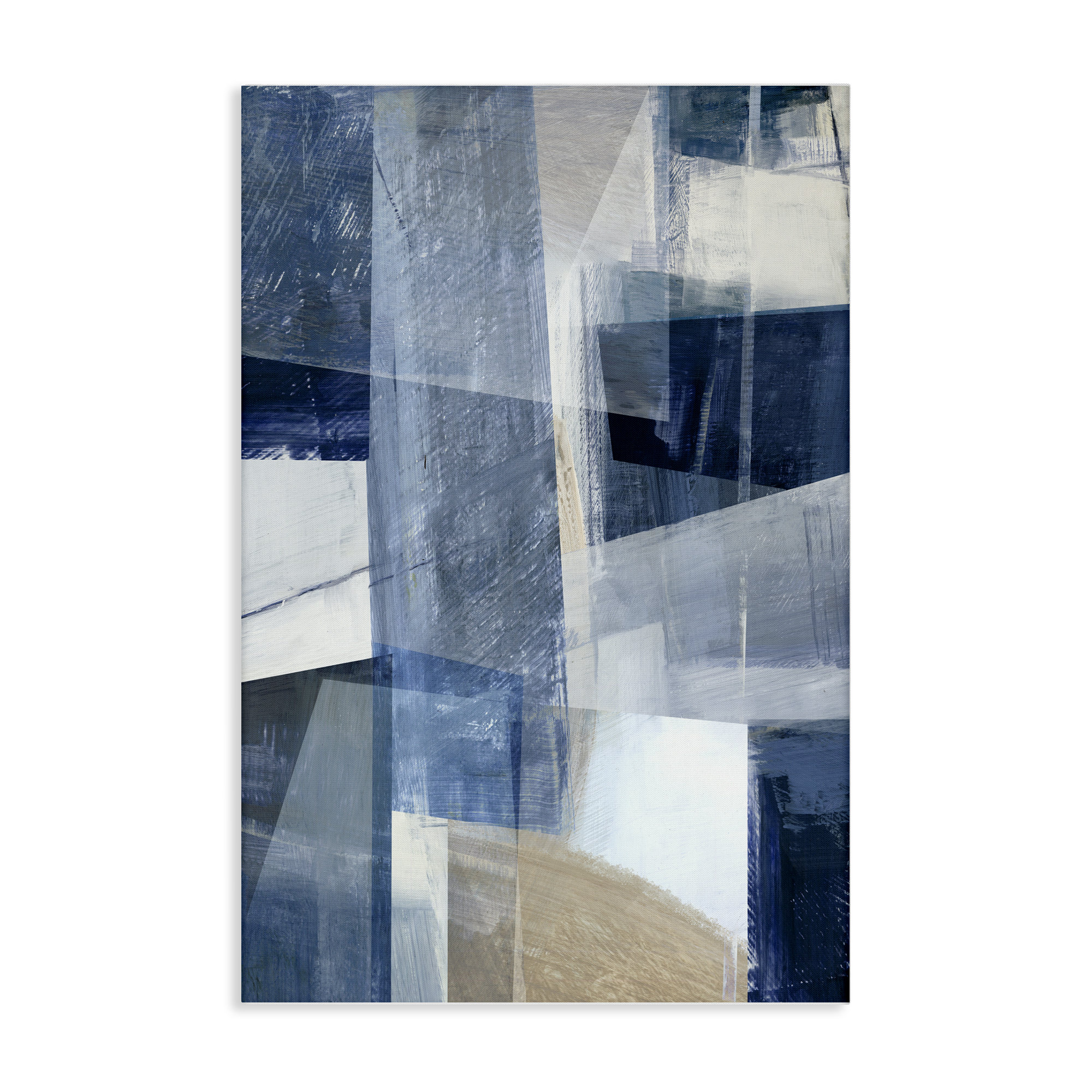 Wrought Studio™ Oblique Geometric Shapes Canvas Wall Art by Hannah ...