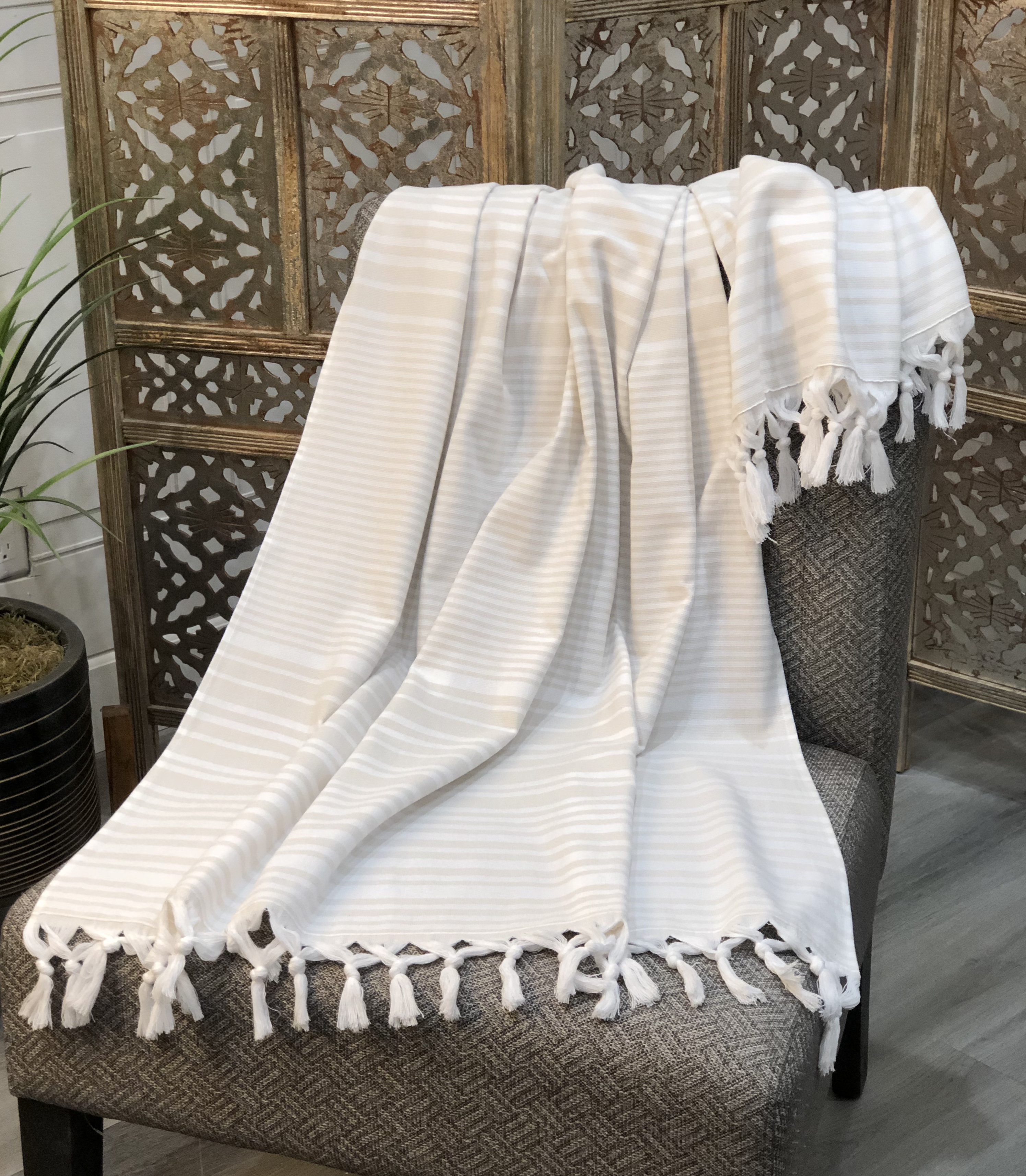 Highgrove Greece Samos 100% Cotton Blanket & Reviews | Wayfair